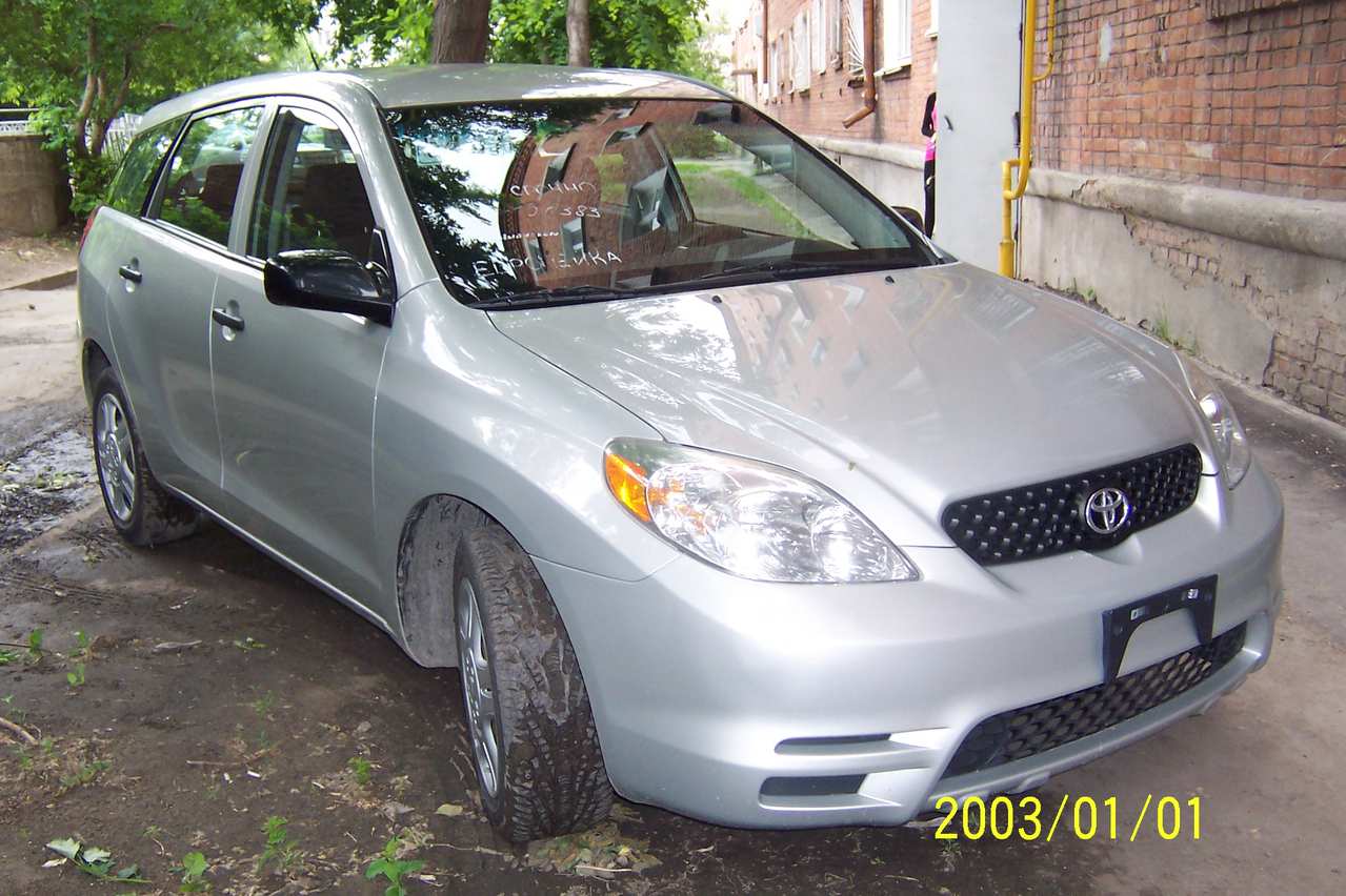 2003 Toyota Matrix specs, Engine size 1800cm3, Fuel type Gasoline ...